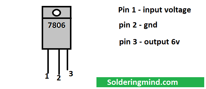 12V to 6V Converter Circuit Diagram