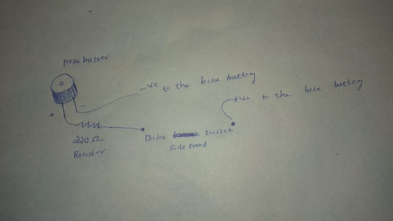 How to setup bike side stand alarm - Soldering Mind