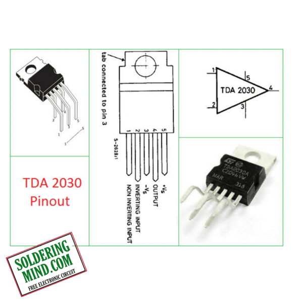 Tda2030 with transistor amplifier circuit