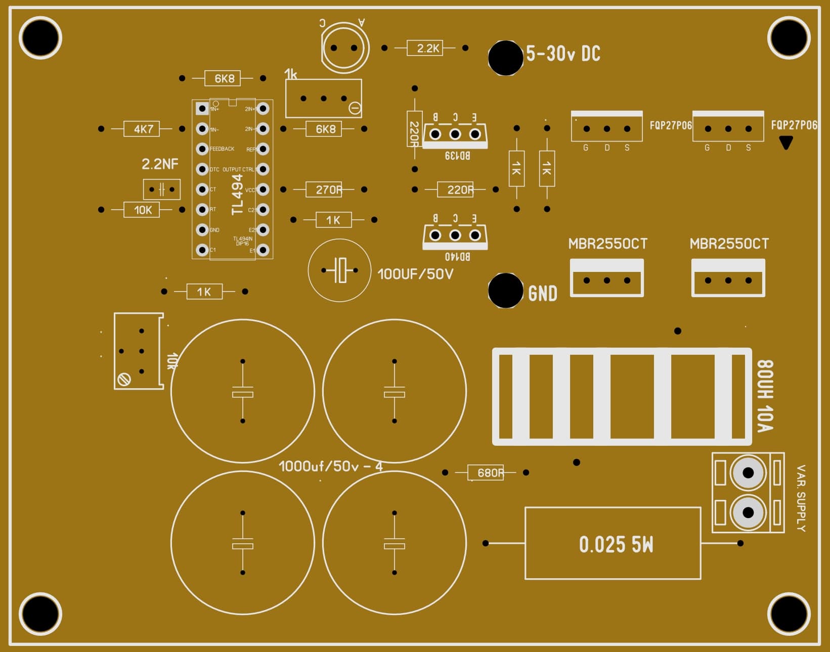 220v Dc to 220v Ac Converter Circuit