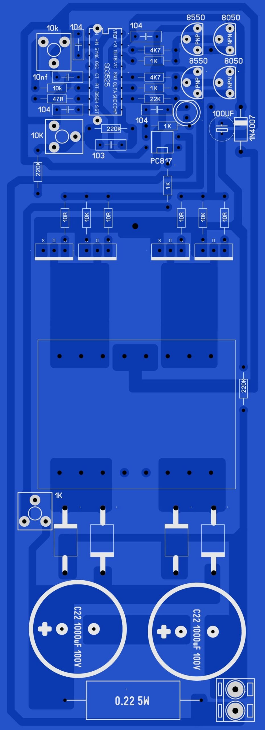 High Frequency Inverter Circuit Diagram