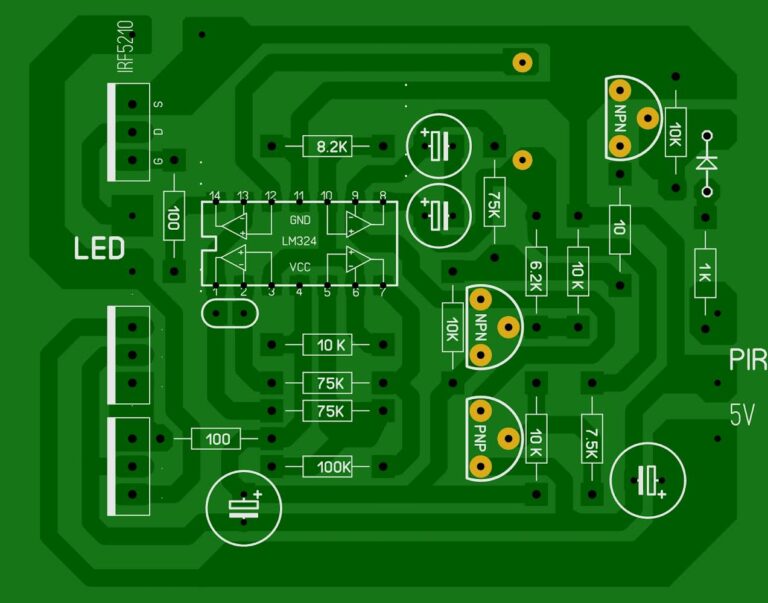 LED Fade In and Out Circuit for Bed Side Table Lamp