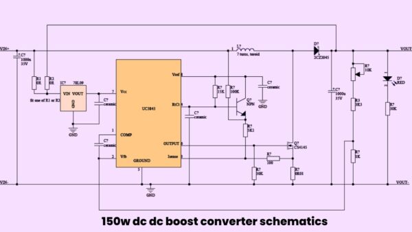 150w dc dc boost converter schematic