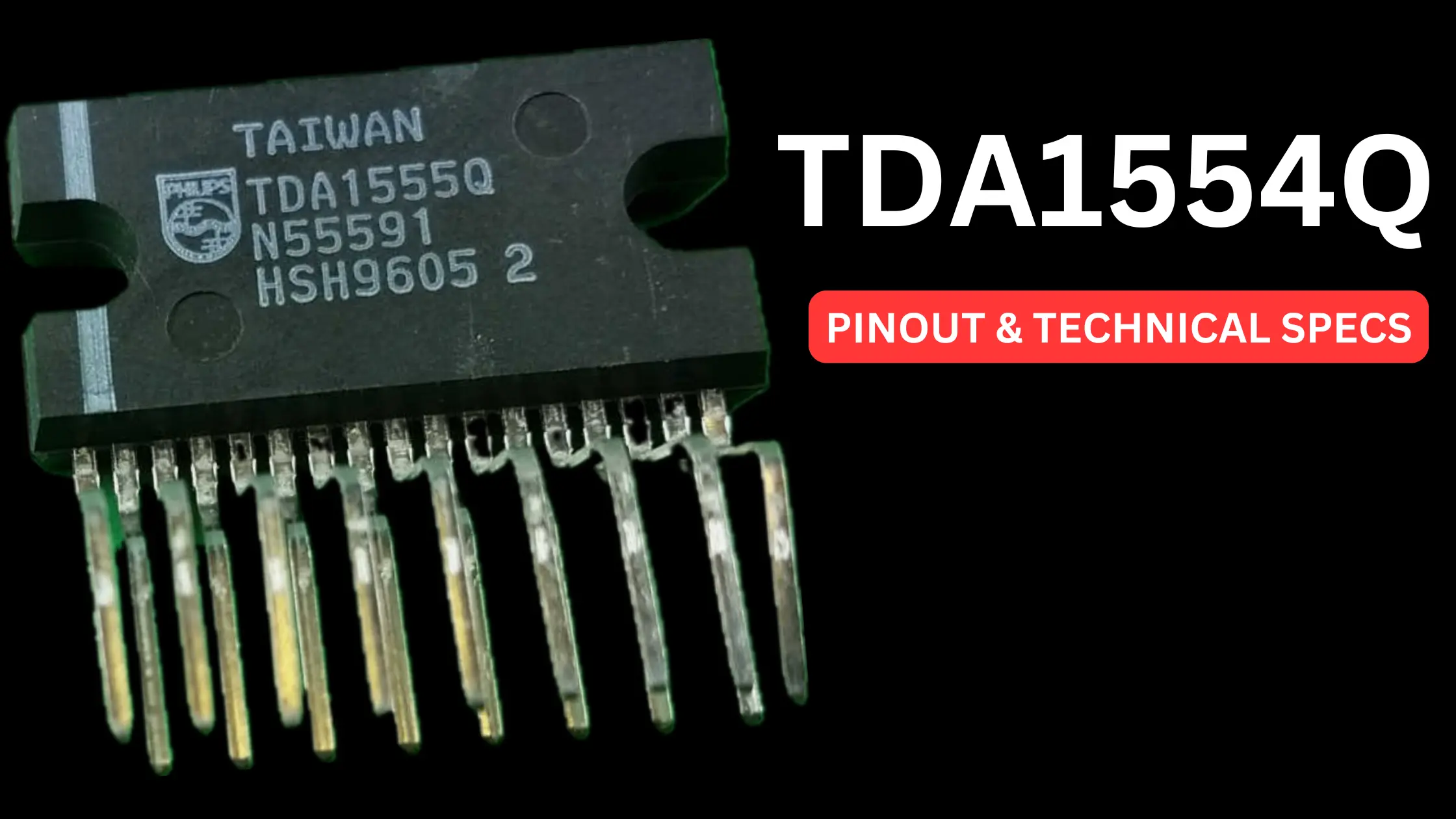 TDA1554Q: 4 x11 Watt IC Pinout and Technical Specifications