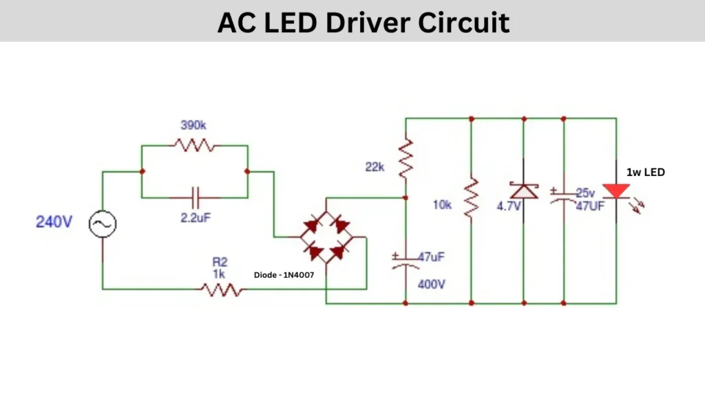 How to build an AC LED driver circuit