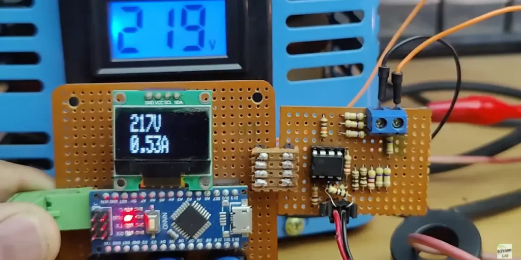 Digital AC Volt and Amp meter circuit