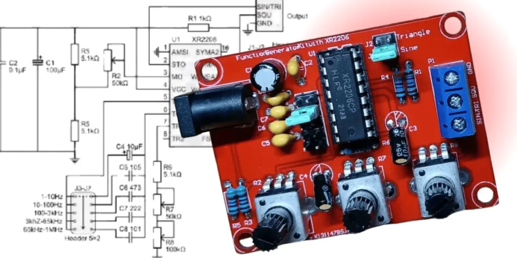 Function Generator Circuit Using XR2206 IC