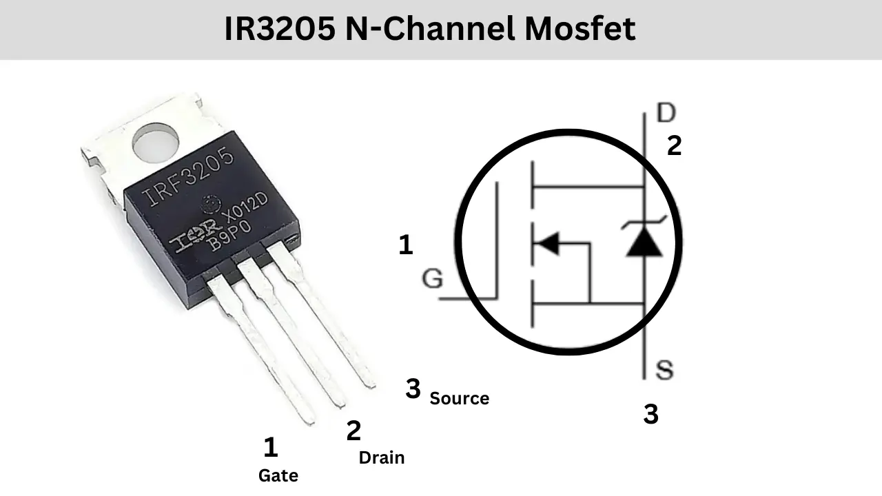 IRF3205 N-Channel Mosfet: Functions, Pinout and Technical Specifications