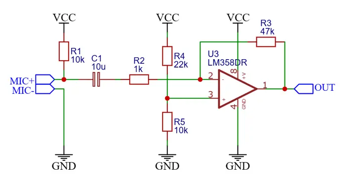 Microphone Preamplifier Circuit