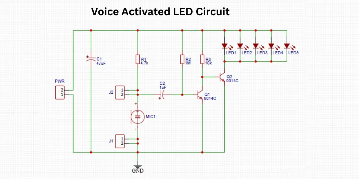 Voice Activated LED: Circuit and PCB Layout
