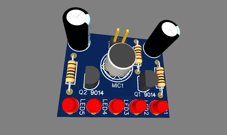 Voice Activated LED: Circuit and PCB Layout