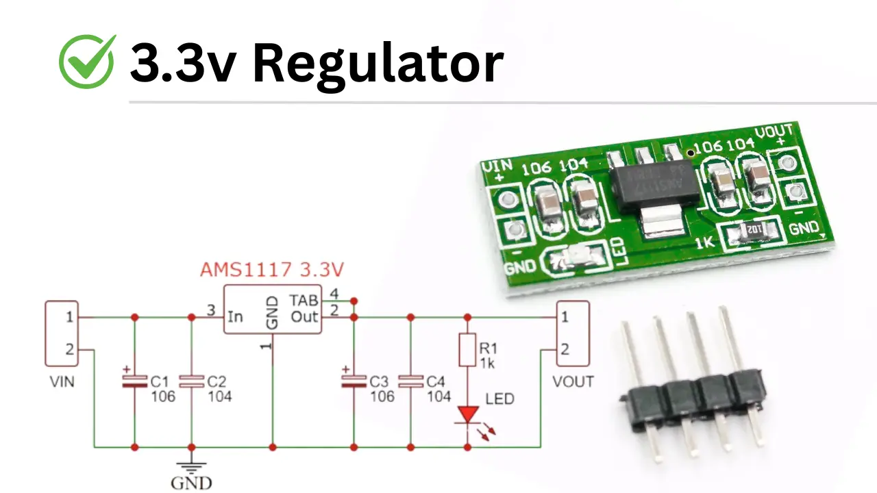 3.3v Voltage Regulator for Sensitive Electronic Devices and Circuits