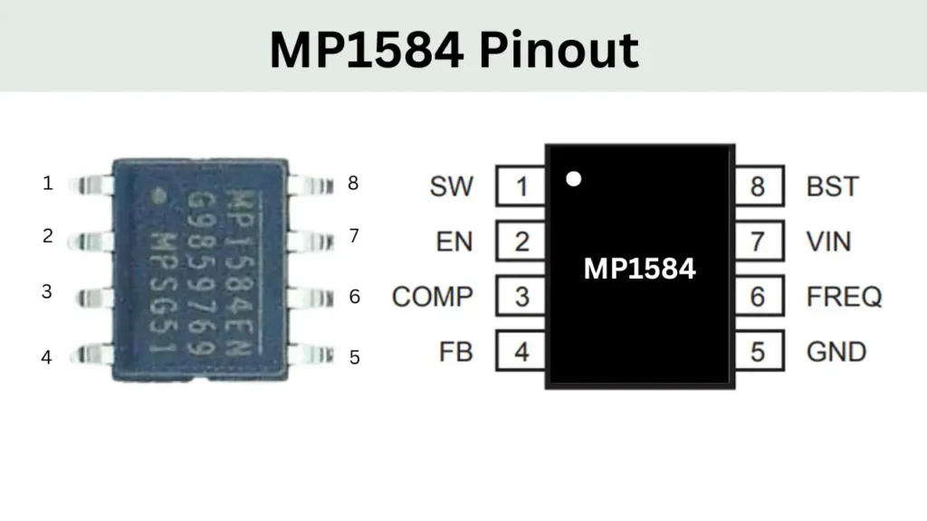 24V to 5V DC DC Converter Circuit using MP1584 IC