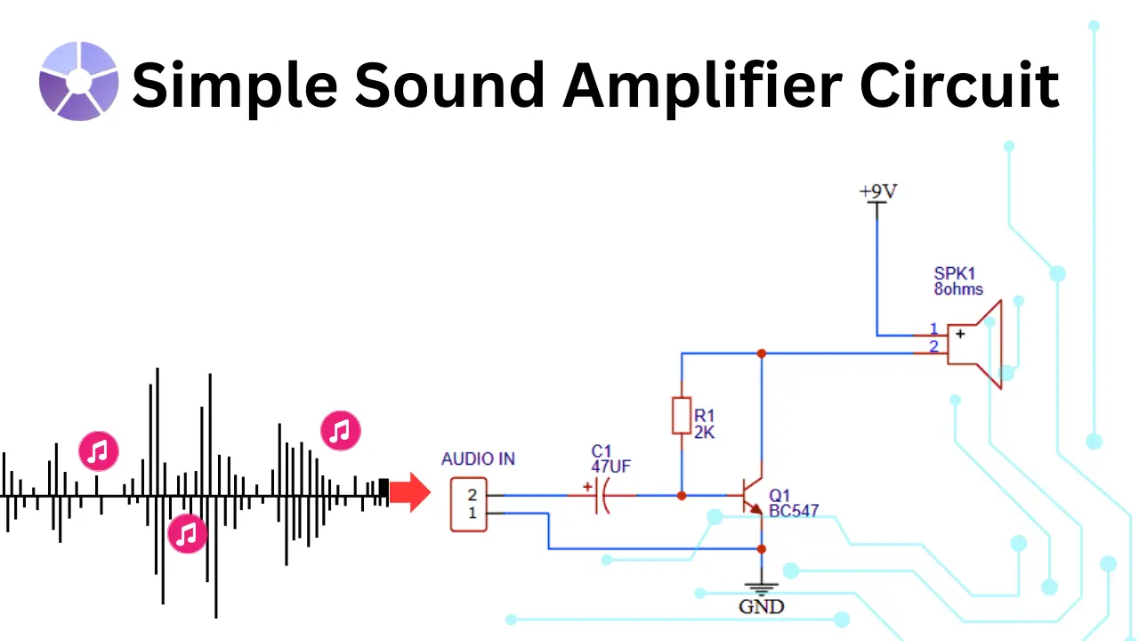 Simple Sound Amplifier Circuit using Single Transistor