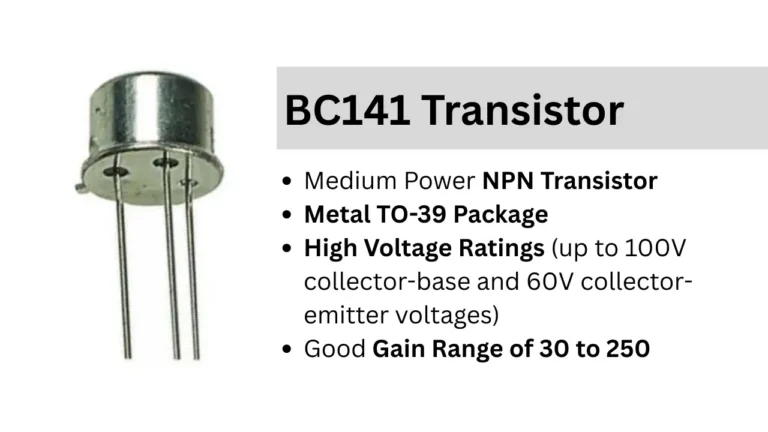 BC108 Transistor: Characteristics, Pinout, Equivalent & Differences