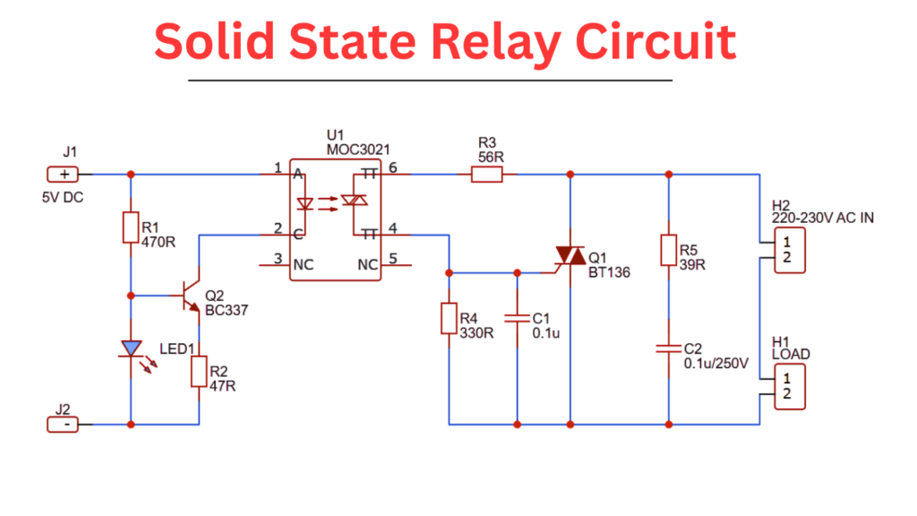 Solid State Relay Circuit, Alternative to Mechanical Relay