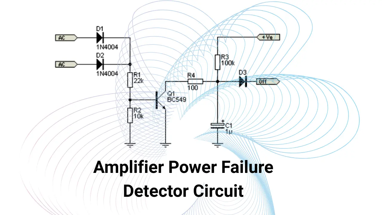 Audio Amplifier Power Failure Detector Circuit to Protect Speakers