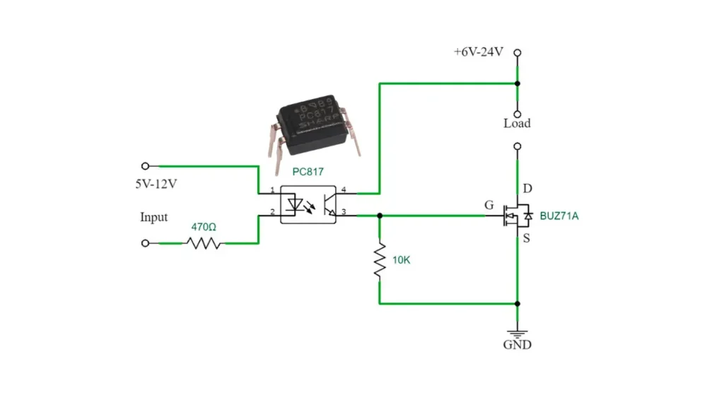 Solid State Relay Using PC817 Optocoupler IC