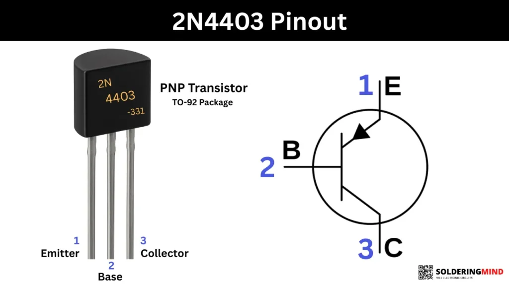 2N4403 Transistor Pinout, Specifications and Equivalent