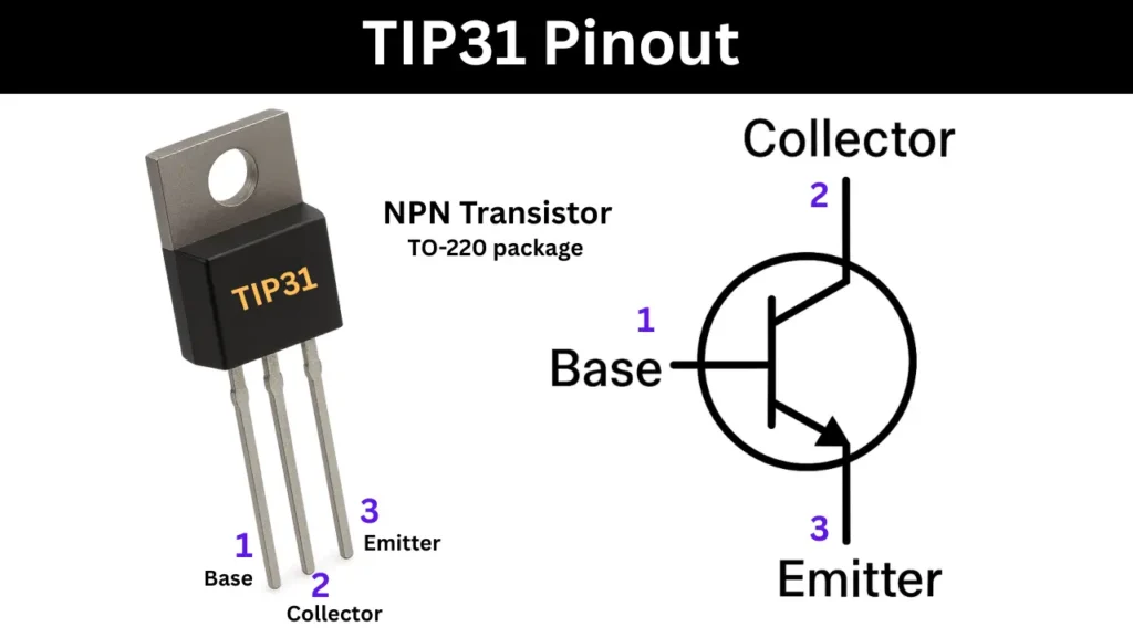 TIP31 Transistor Pinout, Features and Equivalent