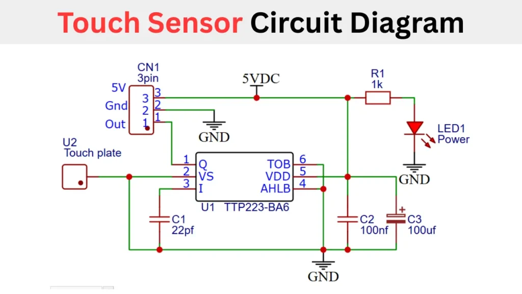 TTP223 Touch Sensor Circuit Diagram and Working Explained