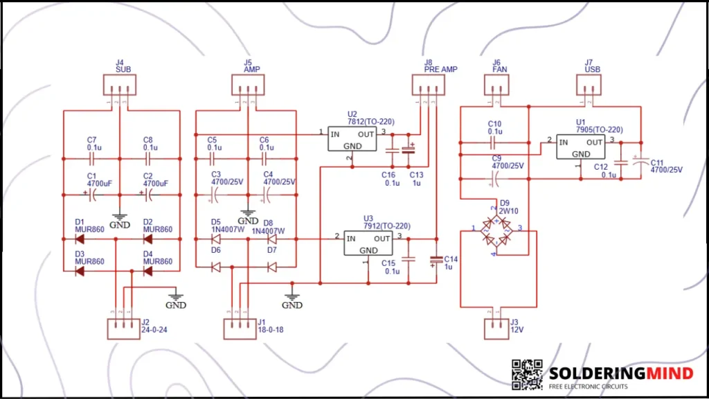 Passive Audio Crossover Circuit