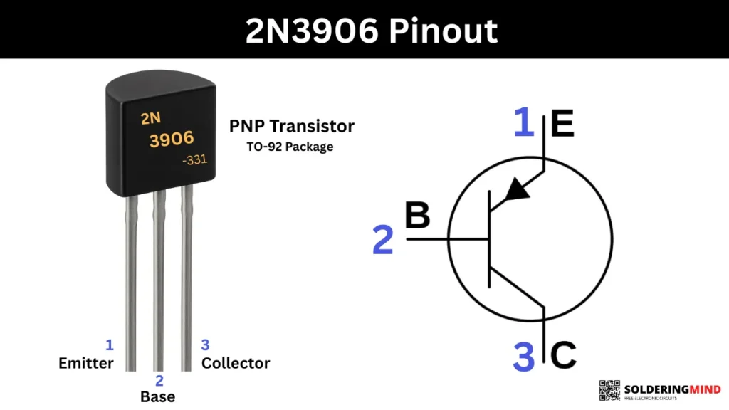 2N3906 Transistor Pinout, Equivalent and Specifications